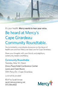 Mercy Southeast Cape Roundtable - Cape Girardeau Area Chamber of Commerce